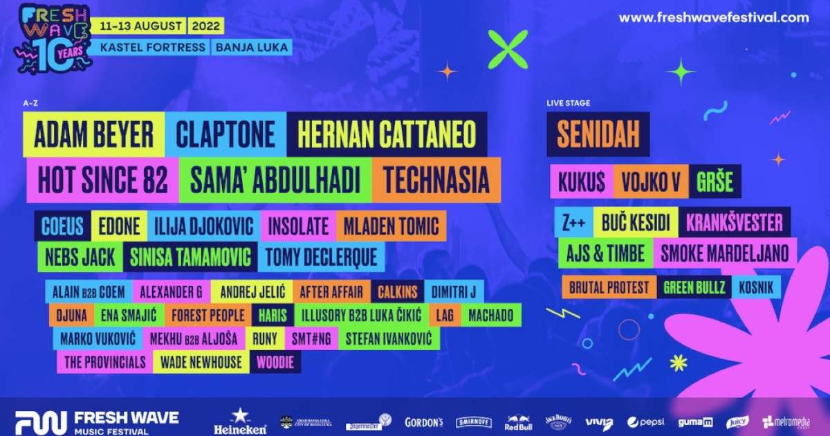 Kompletiran je program 10. izdanja Fresh Wave Festivala! - Novosti ...